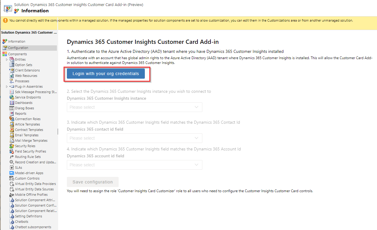 View Customer Insights stats within Dynamics 365 CE (Customer Card Add ...